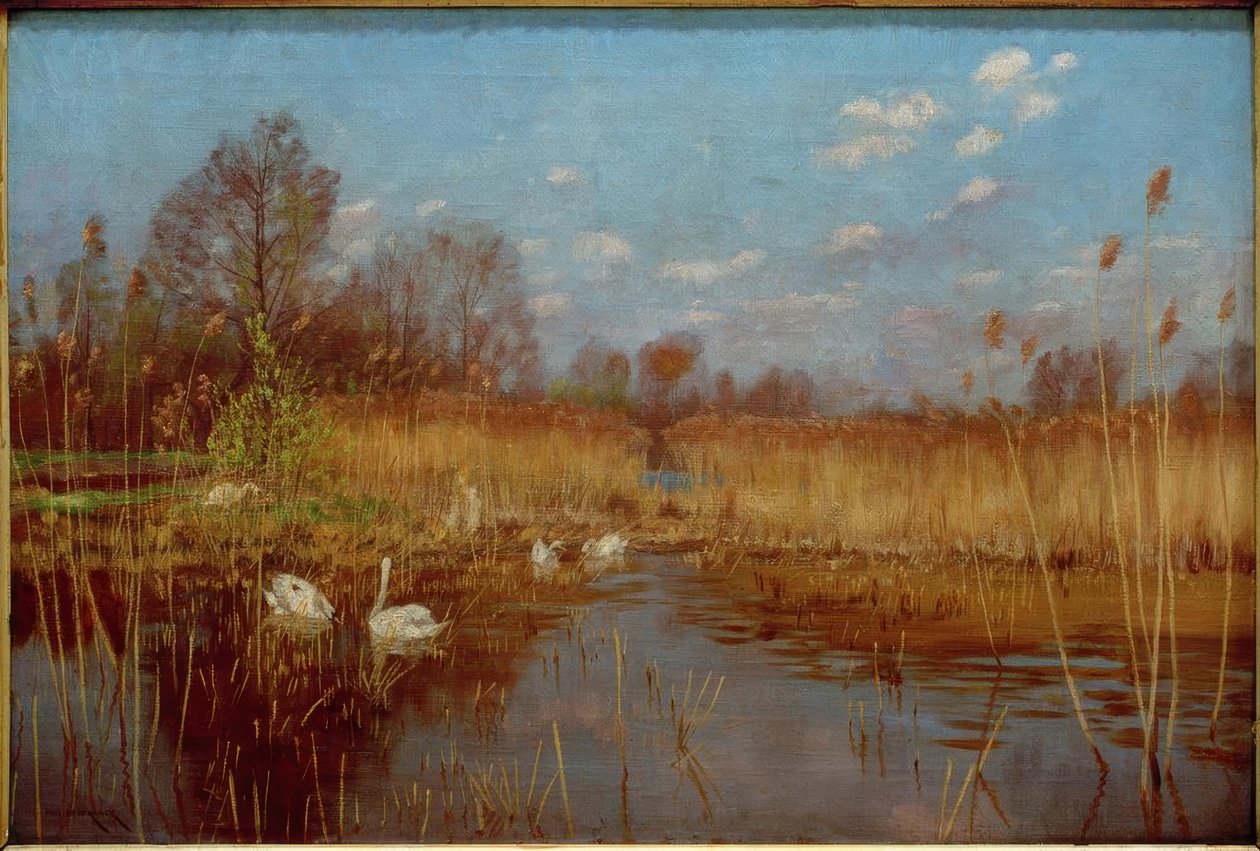 Frühling von Philipp Franck: Kunstdruck in Museumsqualität