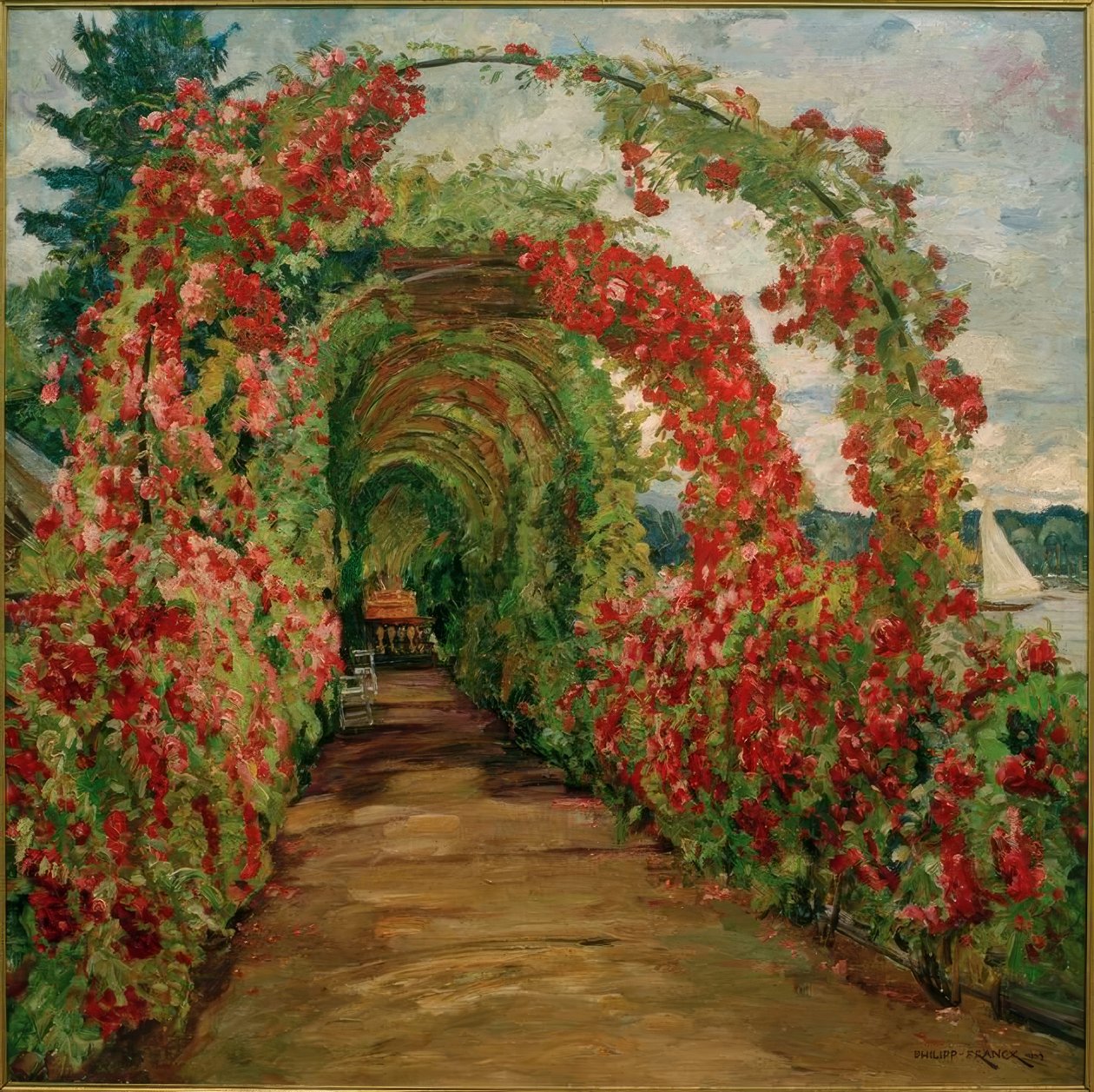 Wannseegarten von Philipp Franck: hochwertiger Kunstdruck
