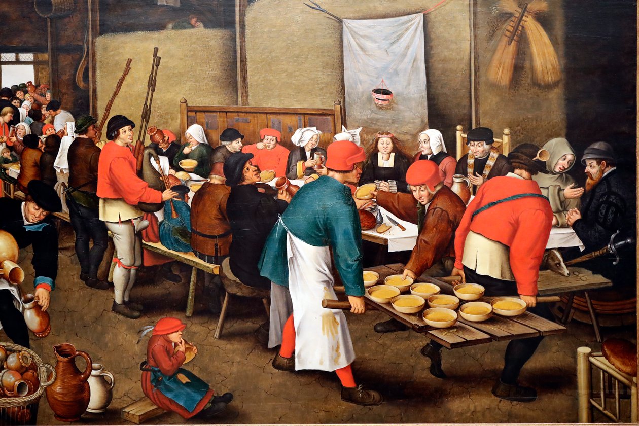 Hochzeitsfest von Pieter the Younger Brueghel: Kunstdruck