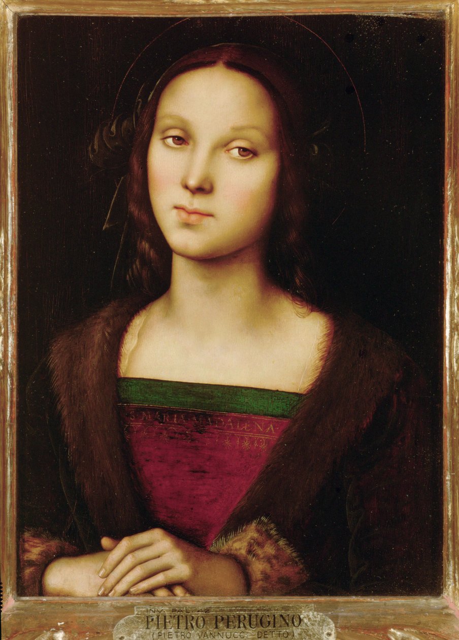 Heilige Maria Magdalena von Pietro Perugino: Kunstdruck