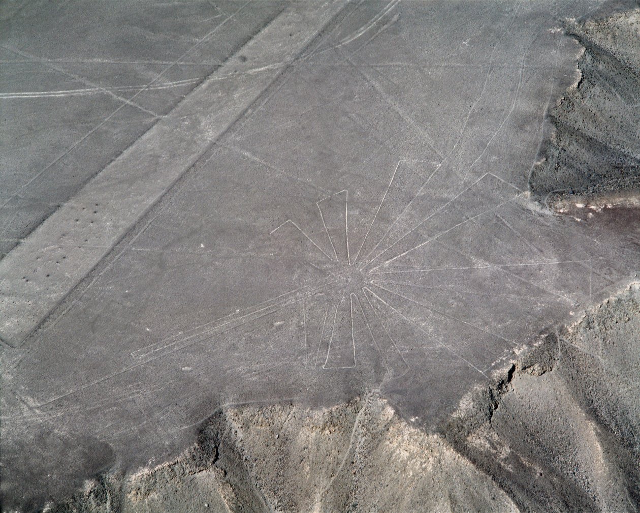 Luftaufnahme der Nazca-Linien von Prehistoric Prehistoric