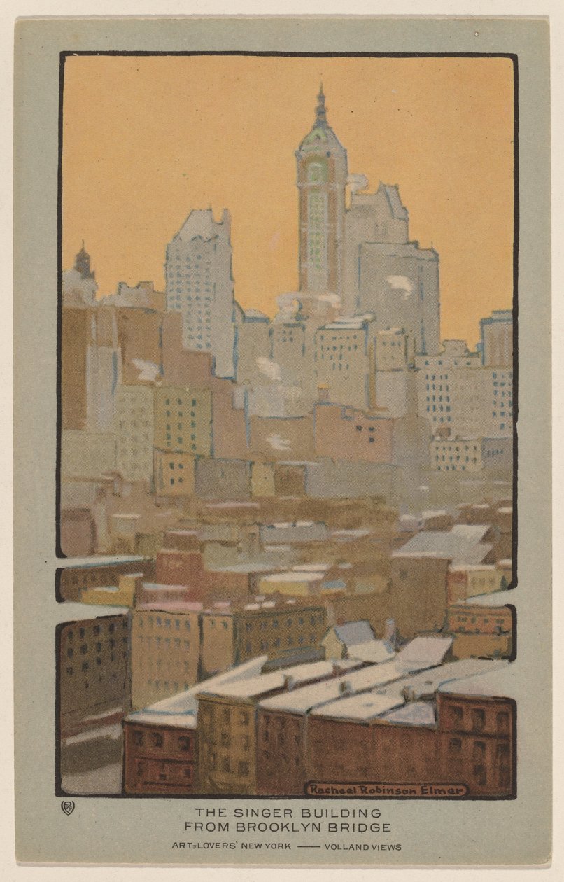 Das Singer Building von der Brooklyn Bridge
