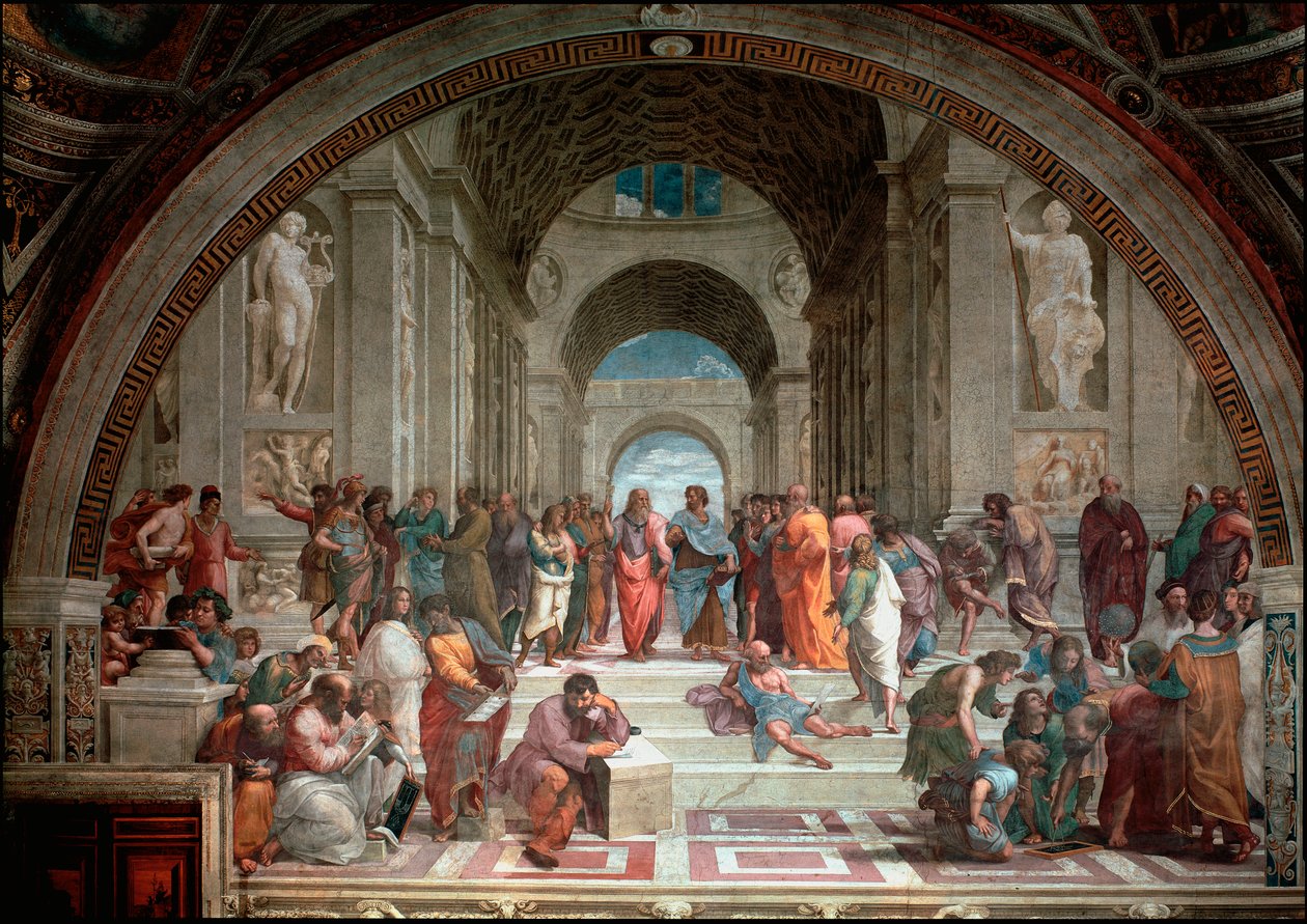 Die Schule von Athen von Raphael (1483 1520): Kunstdruck