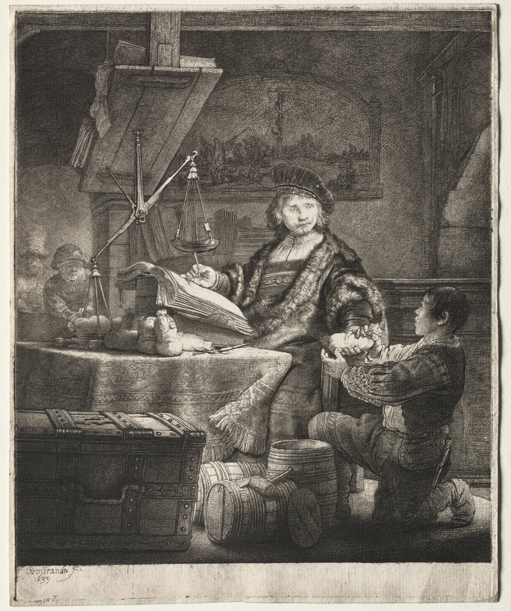 Jan Uytenbogaert von Rembrandt van Rijn: Kunstdruck kaufen
