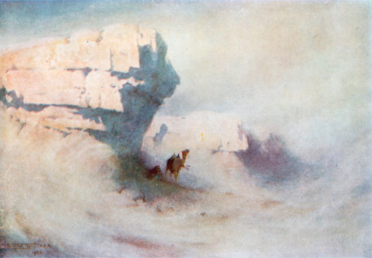 Ein Sandsturm von Robert George Talbot Kelly: Kunstdruck