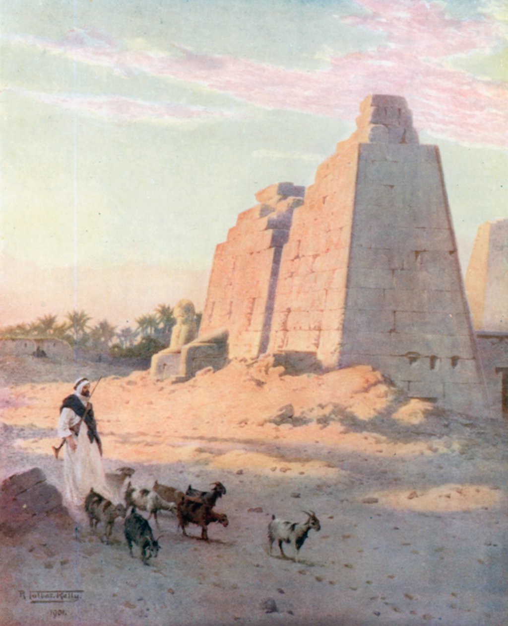 Pylon von Karnak von Robert George Talbot Kelly: Kunstdruck