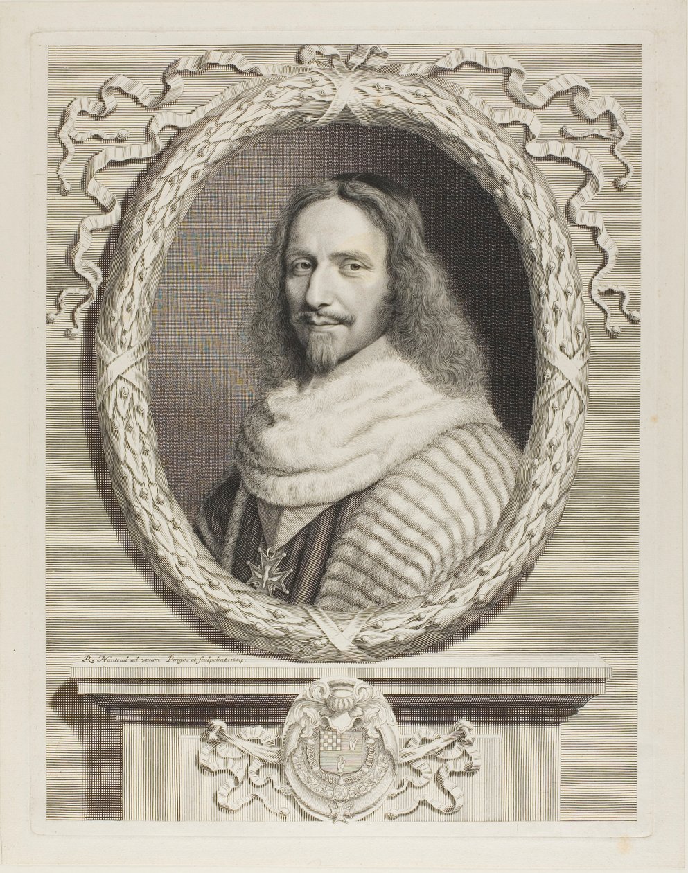 Nicolas Potier de Novion von Robert Nanteuil: Kunstdruck
