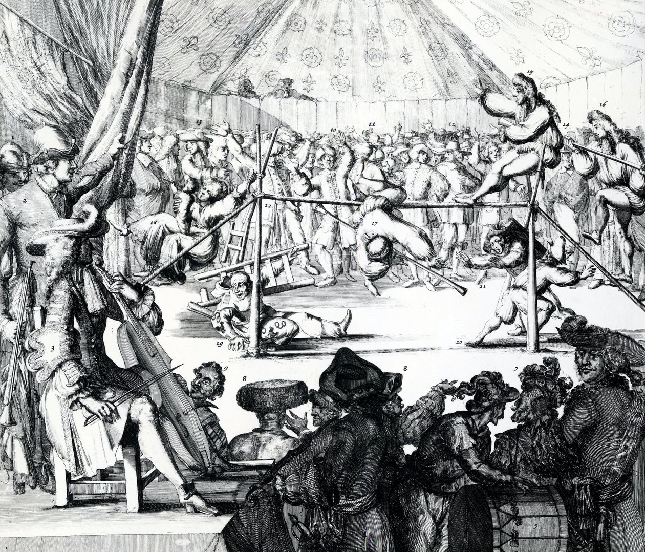 Paye qui tombe, 1697 von Romeyn de Hooghe: Kunstdruck kaufen