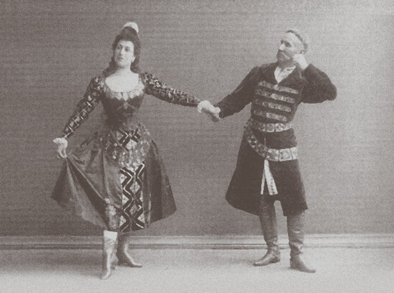 Julia und Felix Kschessinsky in der Mazurka (Polnischer Tanz) im ...