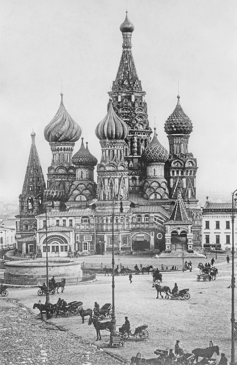 Die Kathedrale des Heiligen Basilius auf dem Roten Platz in Moskau