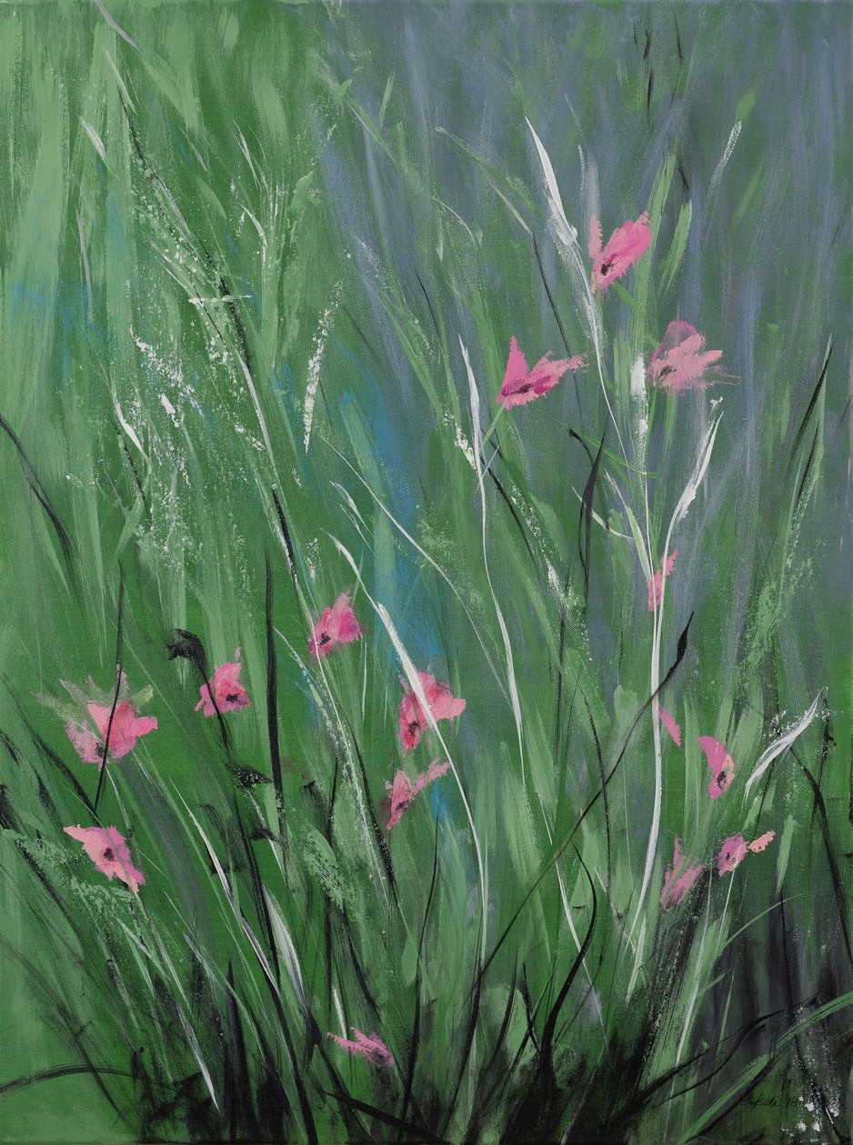 Rosa Blüten von Sandy Iseli: hochwertiger Kunstdruck
