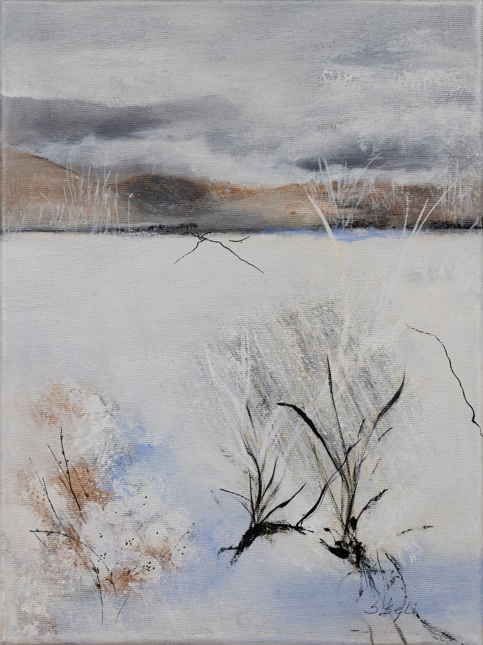 Die Ruhe des Winters von Sandy Iseli: Kunstdruck kaufen
