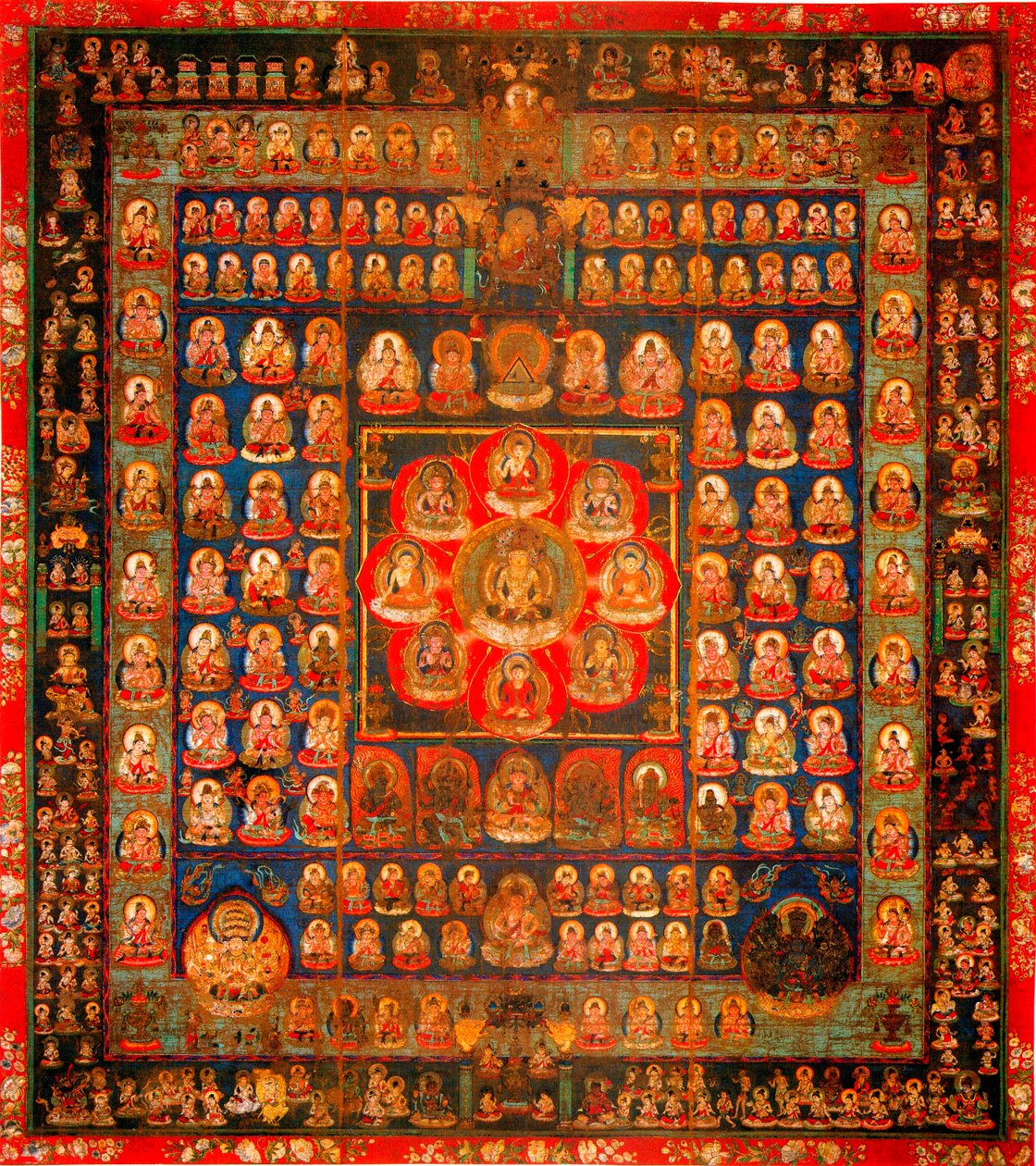 Buddhismus: Mandala Taizokai (Garbhadhatu) genannt die Welt der Matrix