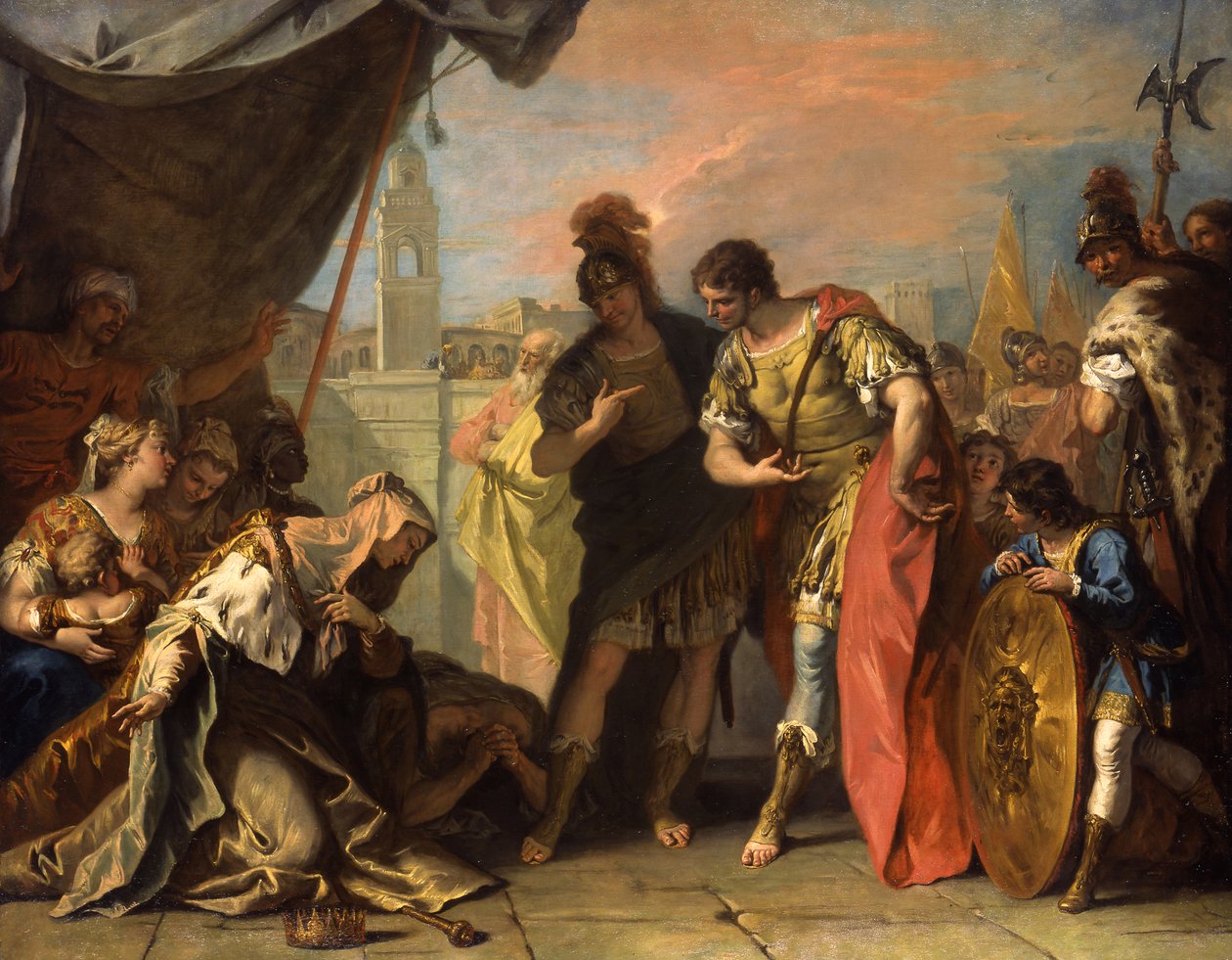 Alexander und die Familie des Darius, ca. 1708-1710