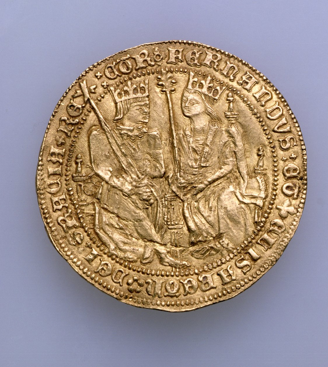 Doppel-Excelente von Ferdinand II. von Aragon (1479-1516) und Isabella ...