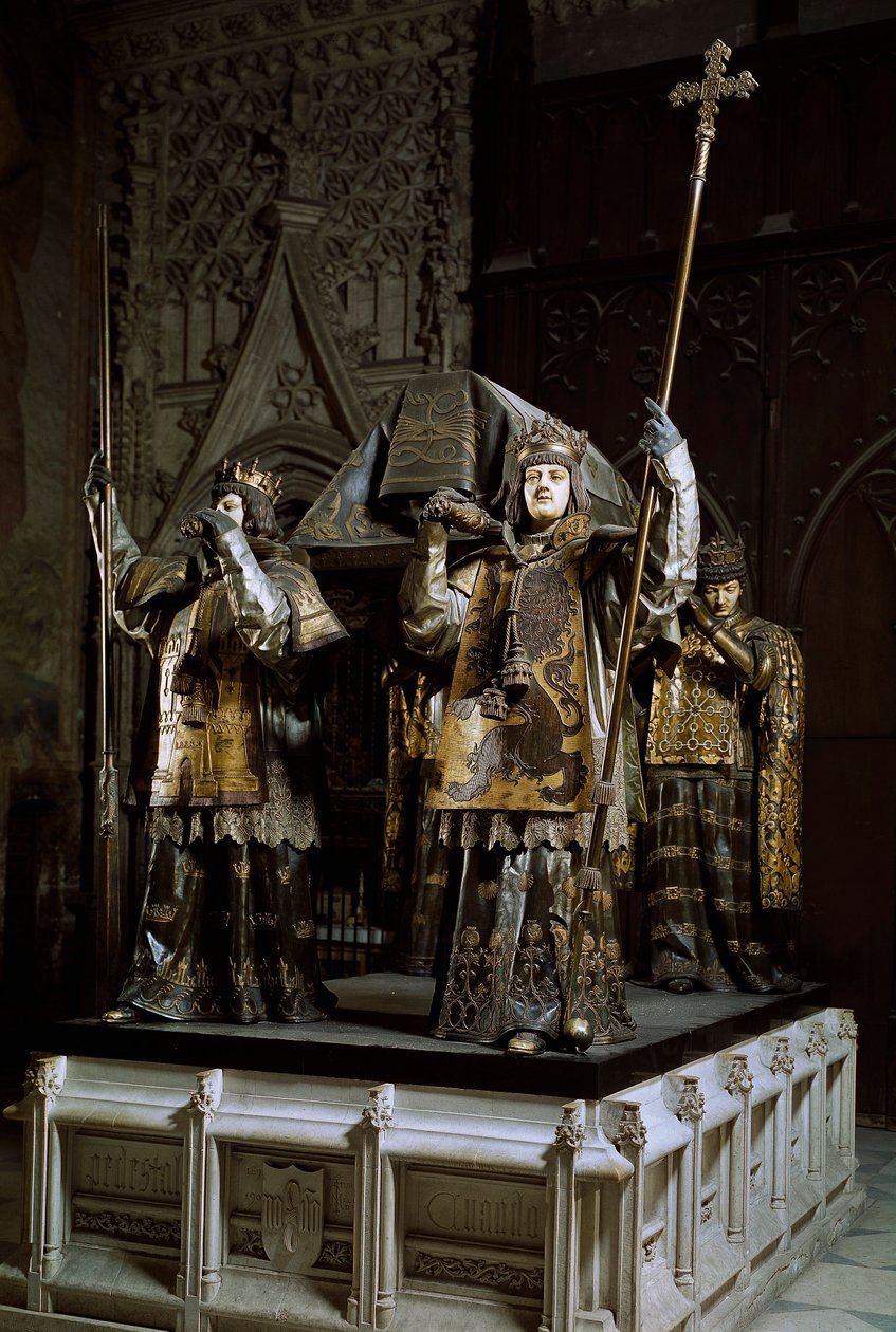 Grab des Seefahrers Christoph Kolumbus (1451-1506). Kathedrale von ...