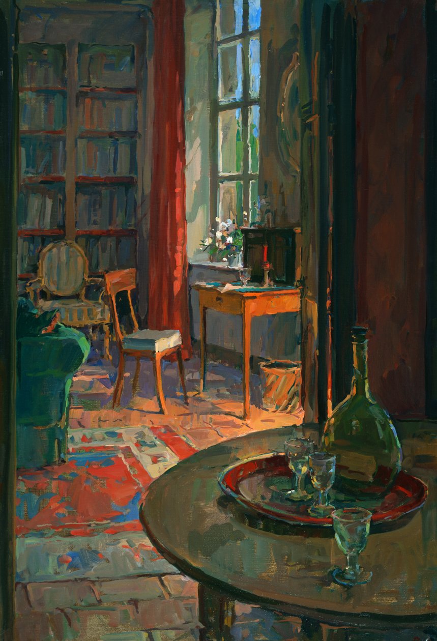 Innenraum in La Forge, Bretagne von Susan Ryder: Kunstdruck