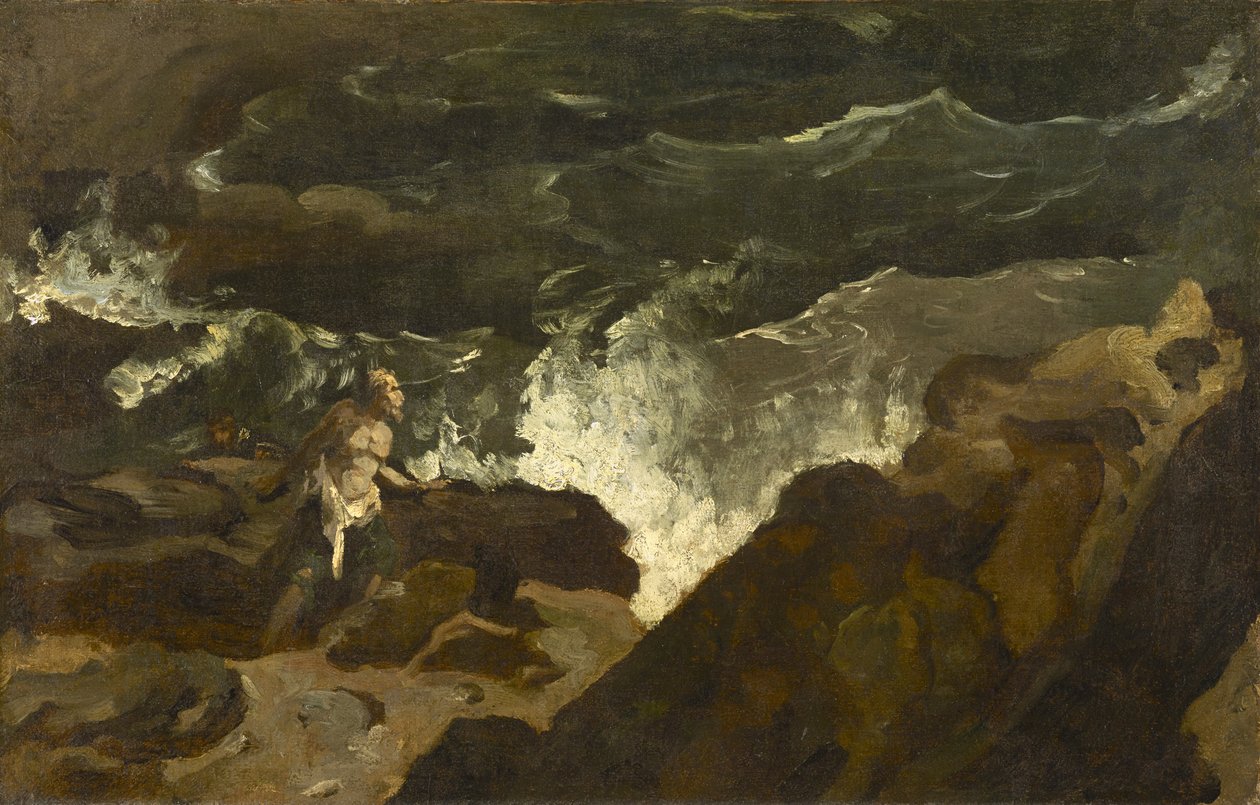 Schiffbruch am Strand von Theodore Gericault: Kunstdruck