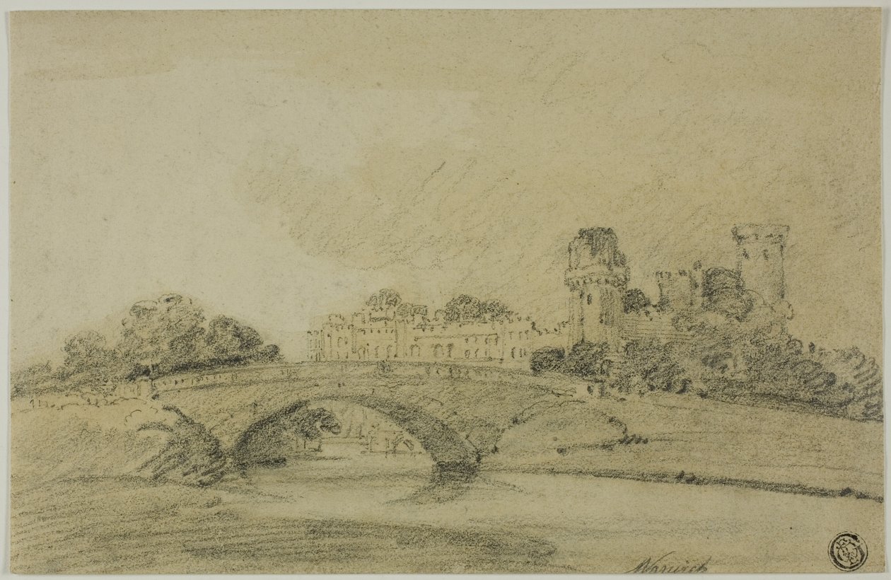 Warwick Castle von Thomas Girtin: hochwertiger Kunstdruck