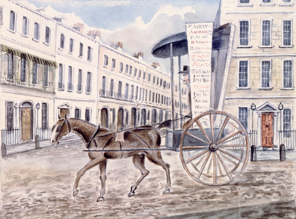 Astleys Werbewagen von Thomas Hosmer Shepherd: Kunstdruck