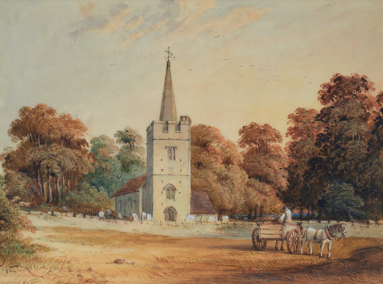 Barming Kirche von Thomas Light Merritt: Kunstdruck kaufen