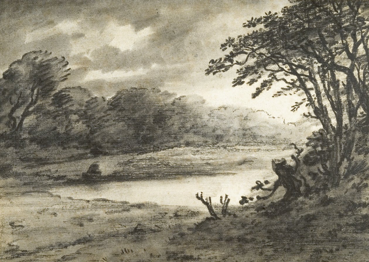 Seelandschaft von Thomas Monro: hochwertiger Kunstdruck