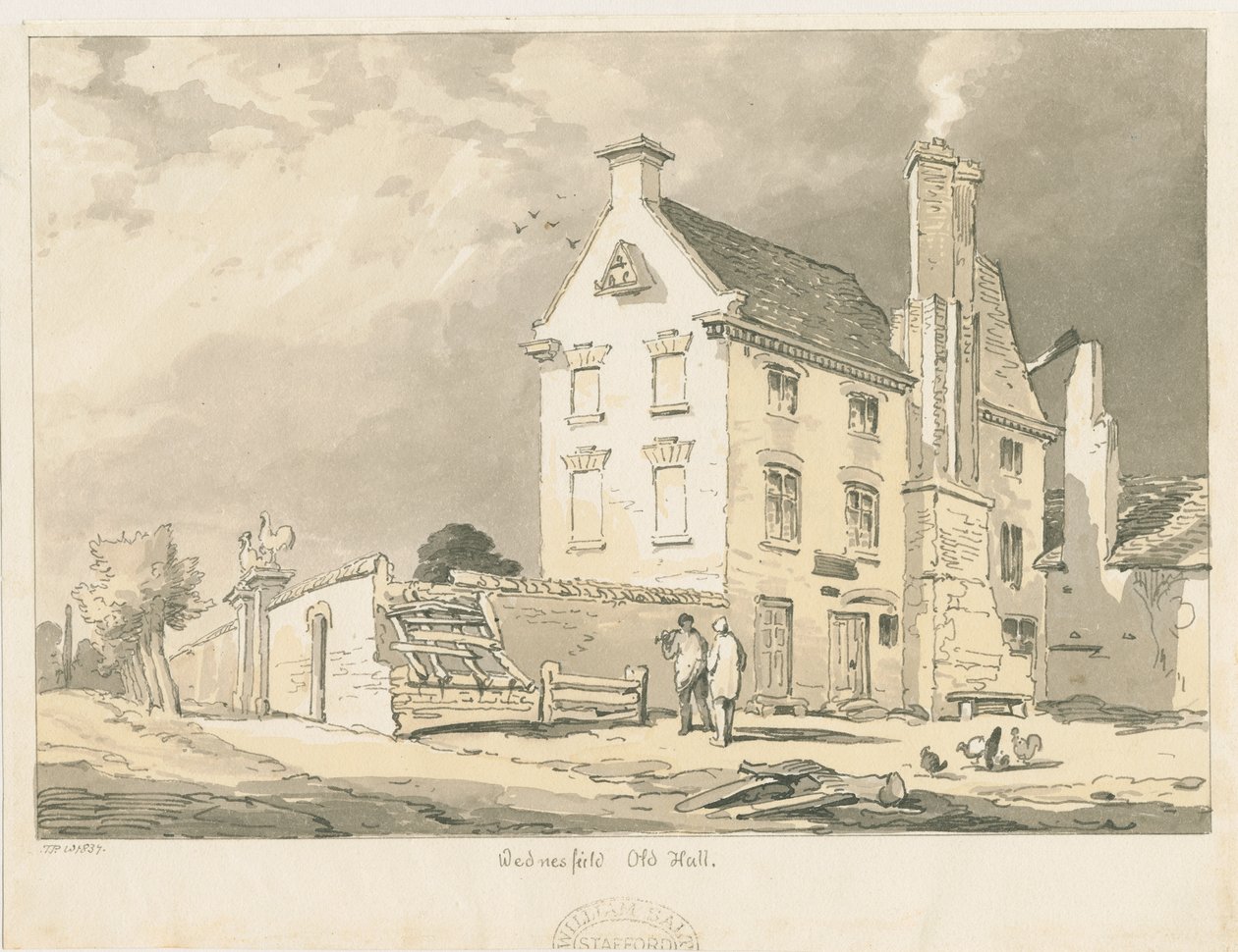 Wednesfield - Altes Hall von Thomas Peploe Wood: Kunstdruck