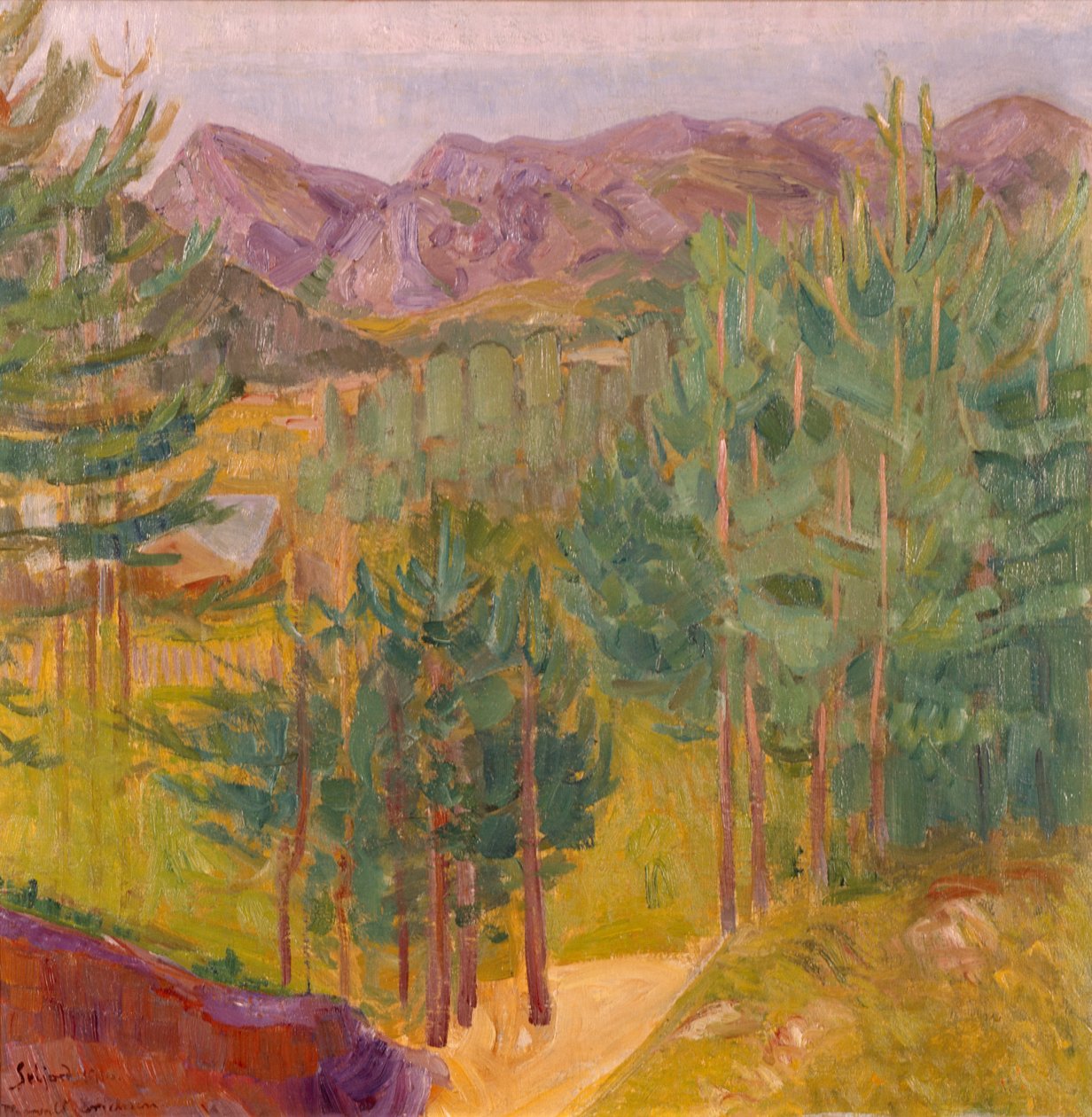 Ohne Titel (Gemälde) von Thorvald Erichsen: Kunstdruck