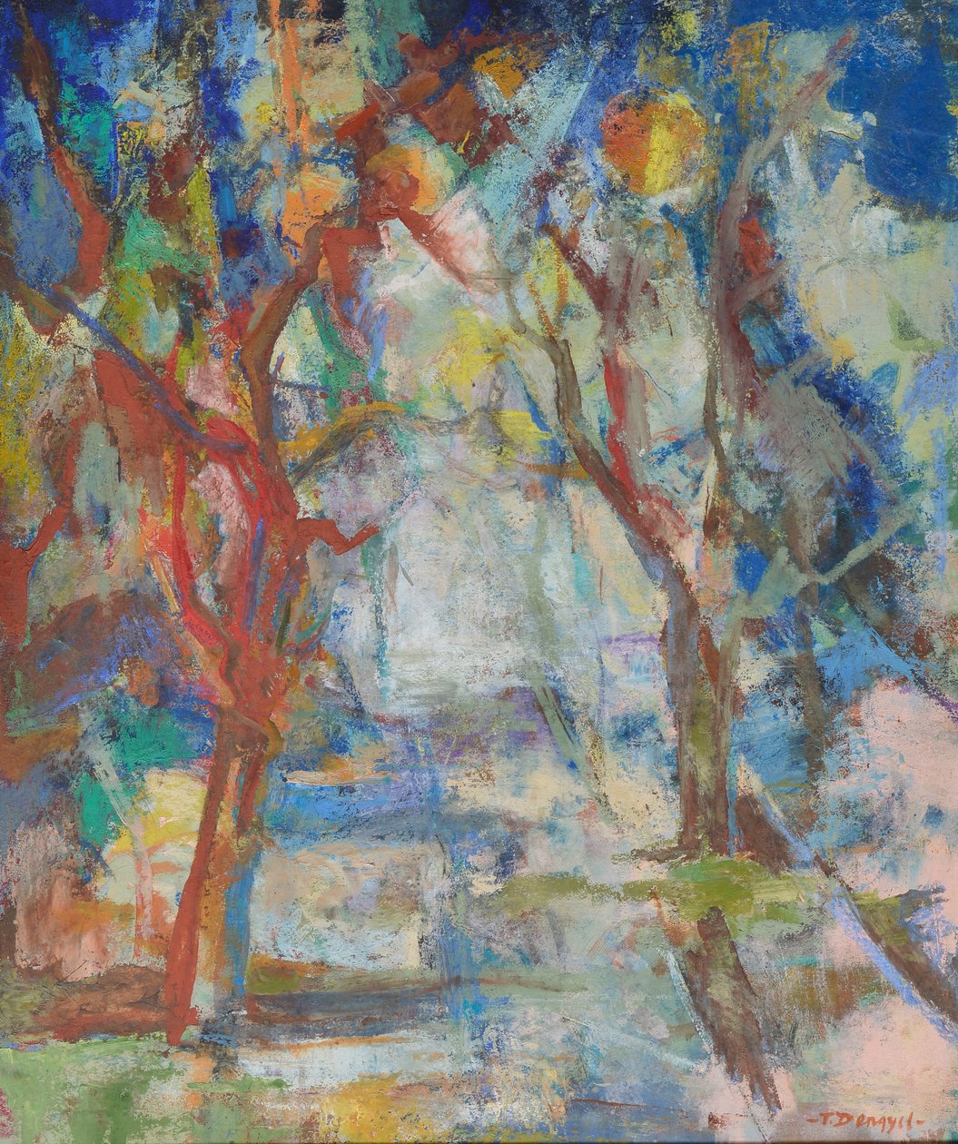 Der magische Baum von Tibor Dengyel: Kunstdruck kaufen