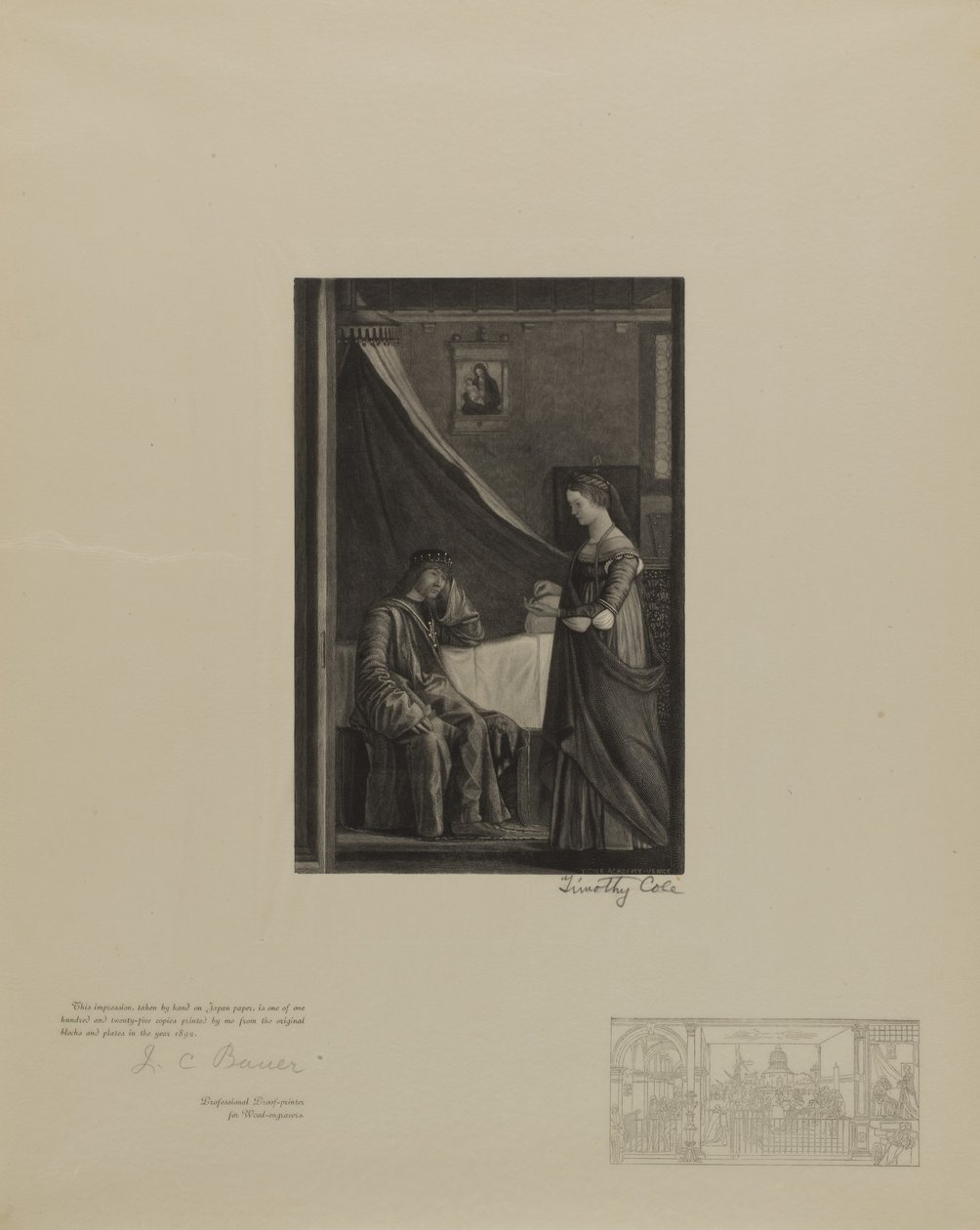 Alte italienische Meister von Timothy Cole: Kunstdruck