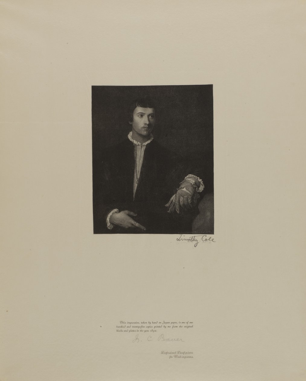 Alte italienische Meister von Timothy Cole: Kunstdruck