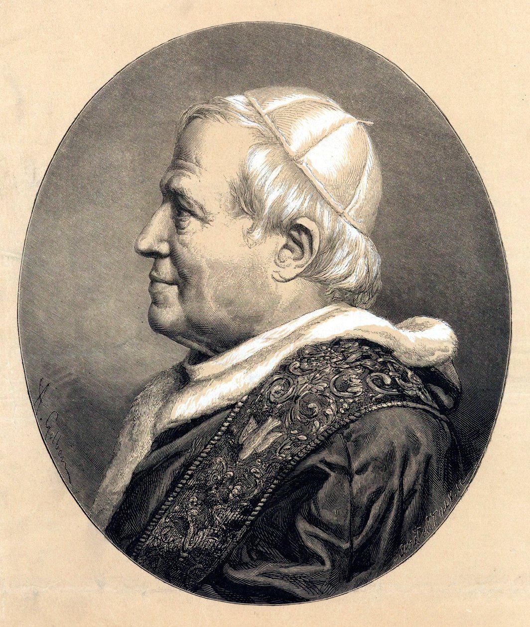 Papst Pius IX., 1846 von Unbekannt: Kunstdruck kaufen