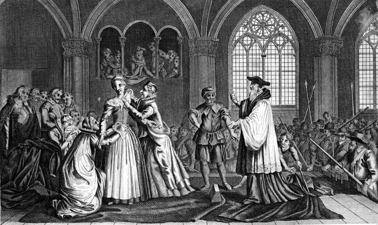 Die Hinrichtung von Maria Stuart, Königin von Schottland, 1587, 18 ...