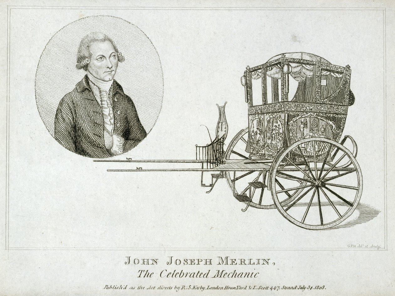 John Joseph Merlin, belgischer Erfinder und Mechaniker, ca. 1770