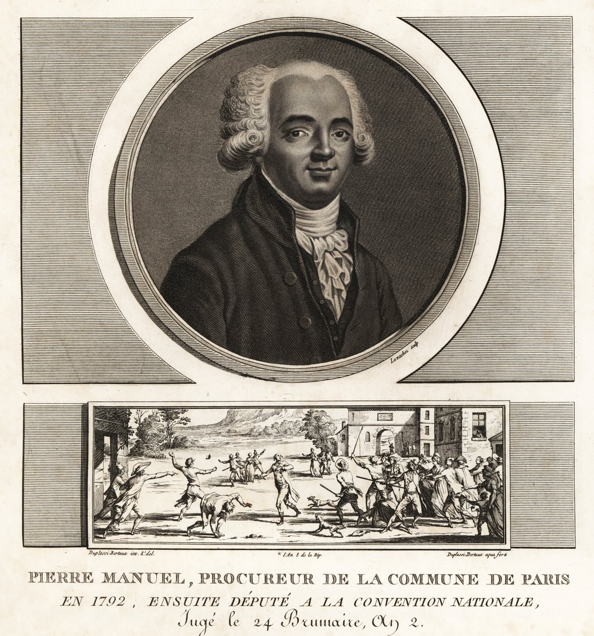 Louis Pierre Manuel, Schriftsteller, Prucurer der Kommune von Paris ...