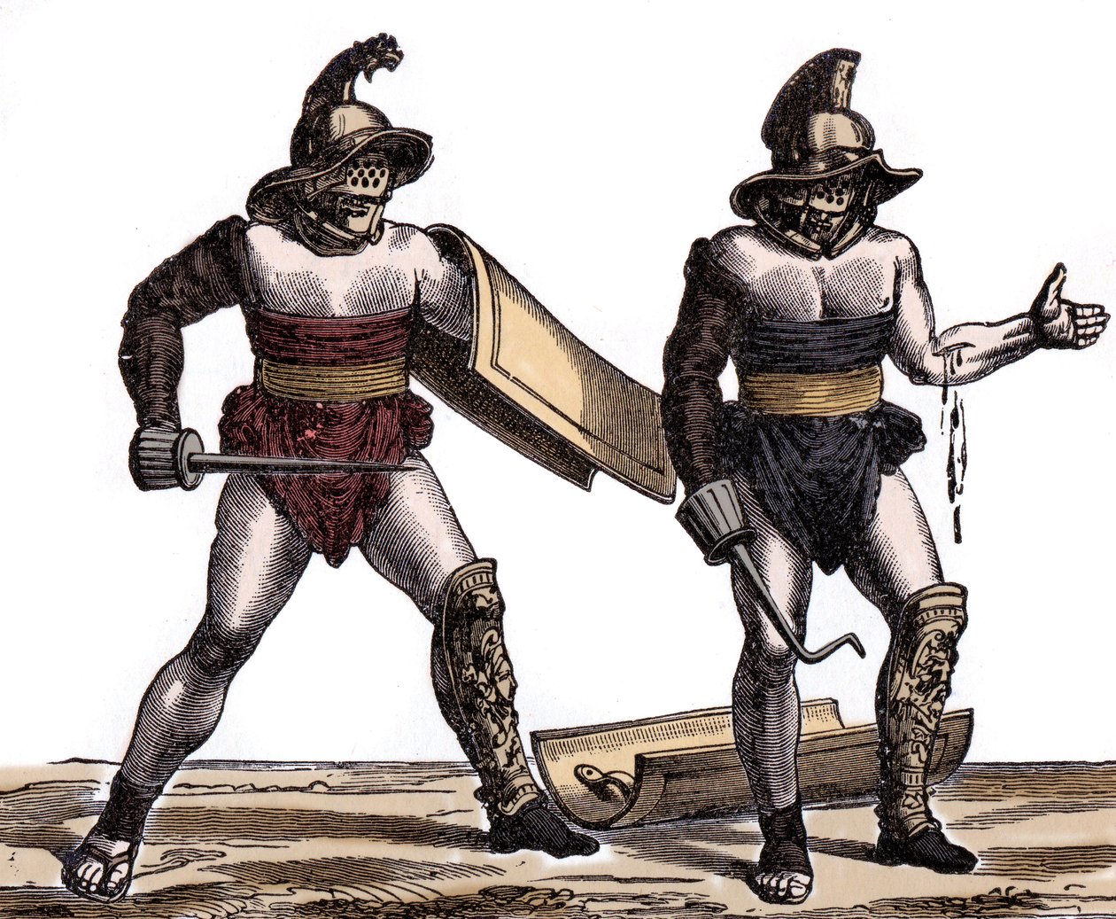 Gammel Romersk Gladiatorrustning