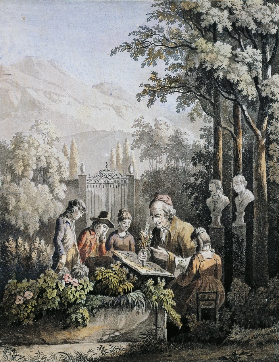 Jean-Jacques Rousseau von Unknown artist: Kunstdruck