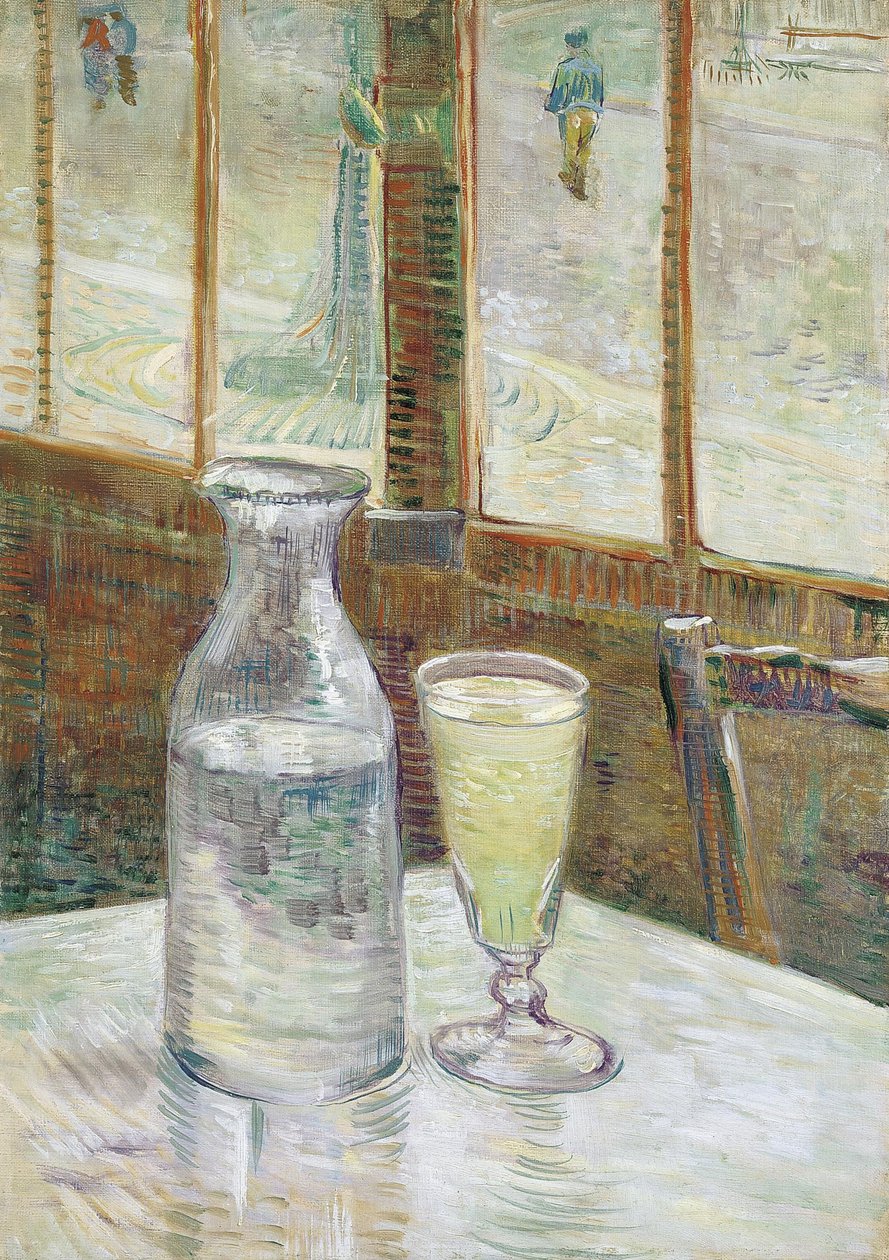 Café-Tisch mit Absinth von Vincent van Gogh: Kunstdruck