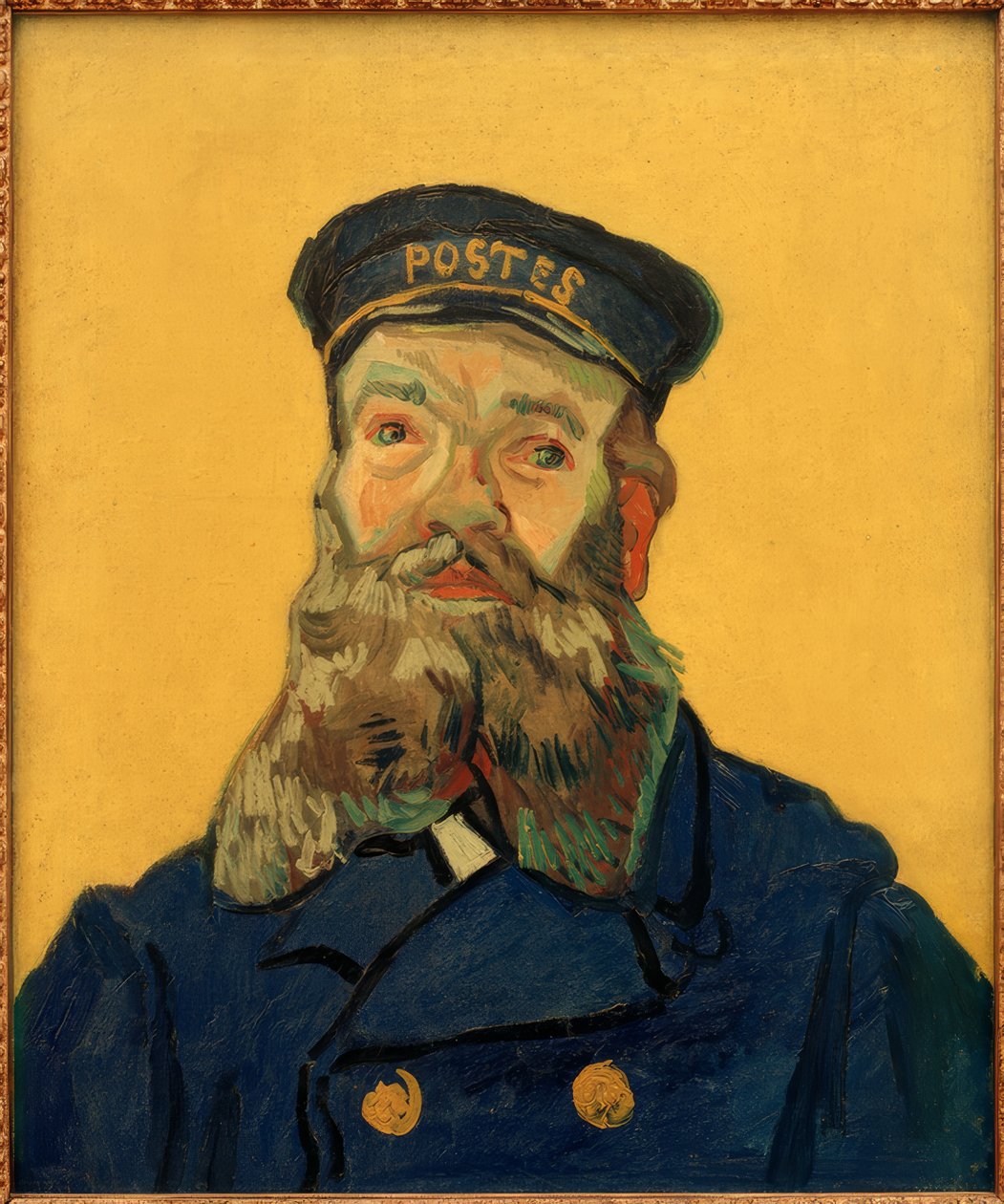 Der Postbote Joseph Roulin von Vincent van Gogh: Kunstdruck