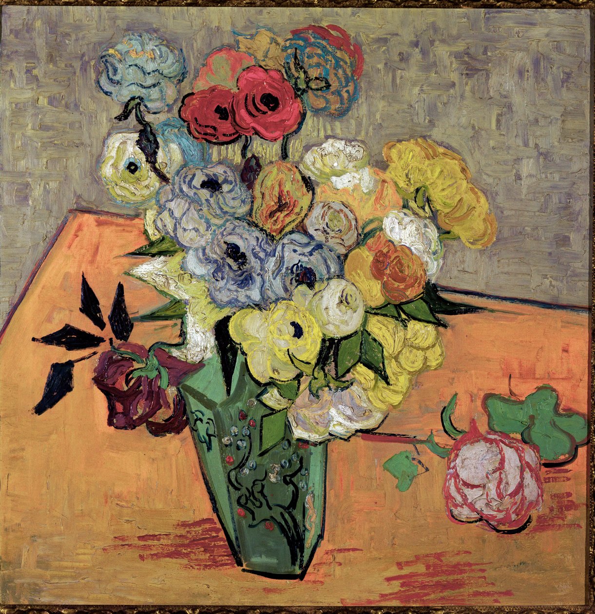 Rosen und Anemonen von Vincent van Gogh: Kunstdruck kaufen