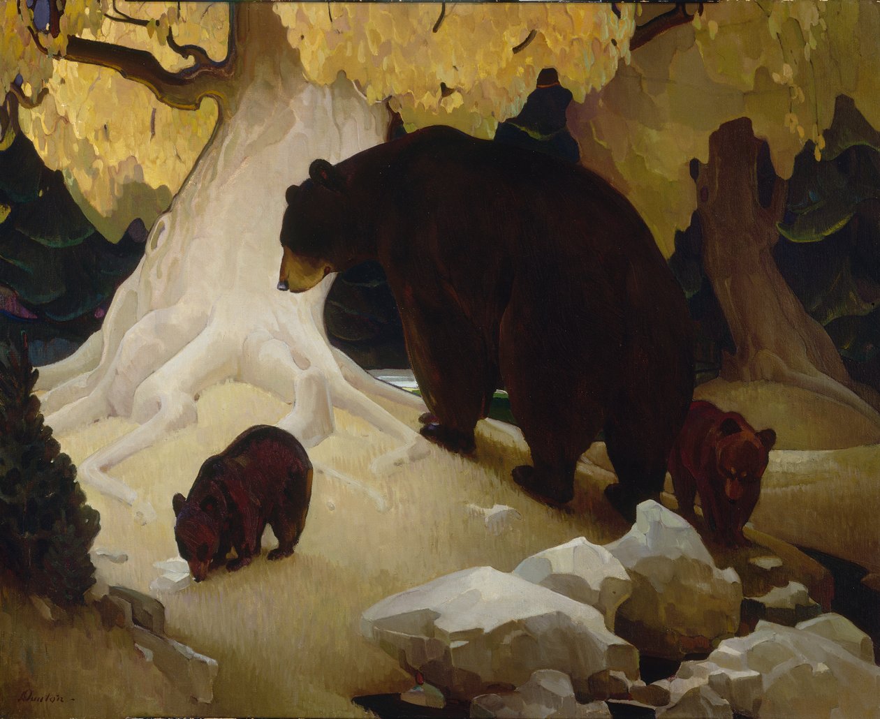Herbst in den Vorgebirgen von W. Herbert Dunton: Kunstdruck