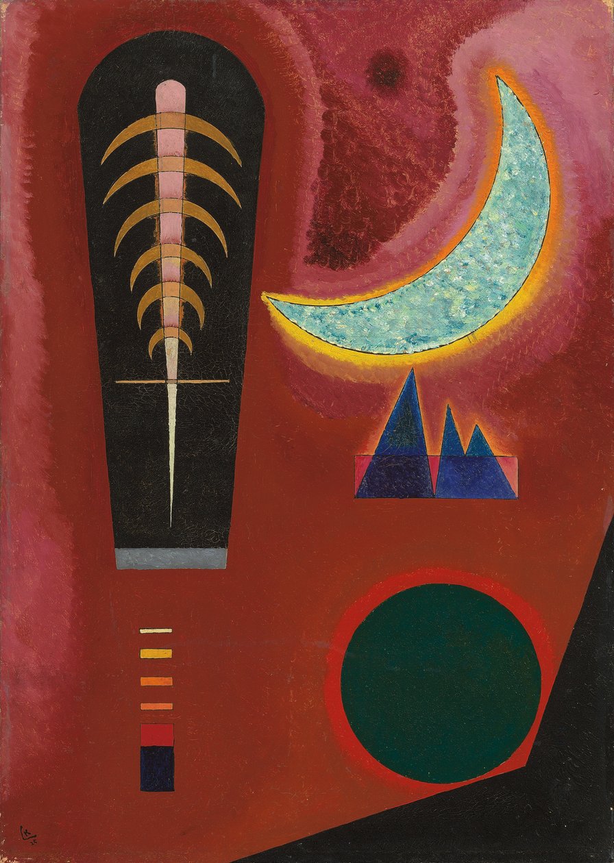 Lose im Rot von Wassily Kandinsky: hochwertiger Kunstdruck