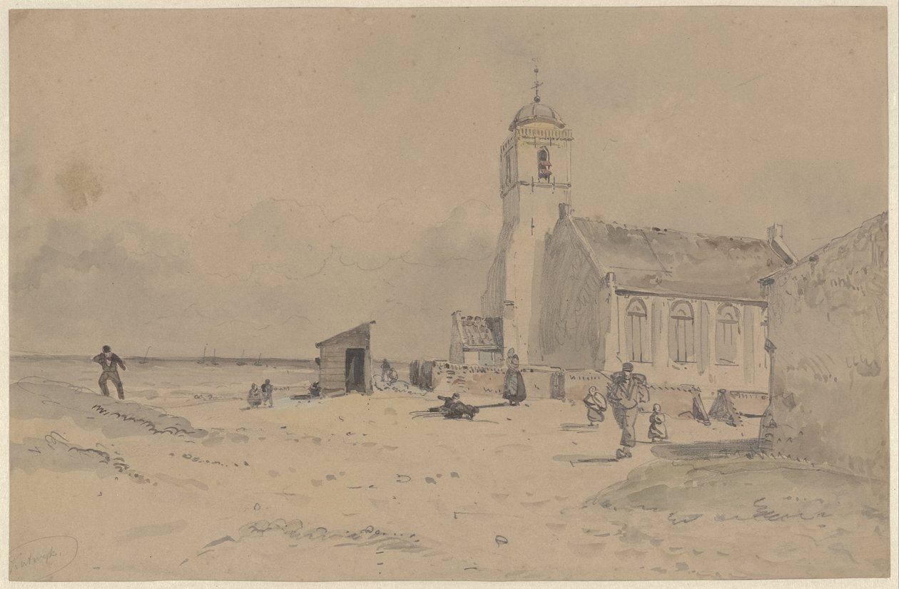 Katwijk von Willem Anthonie van Deventer: Kunstdruck