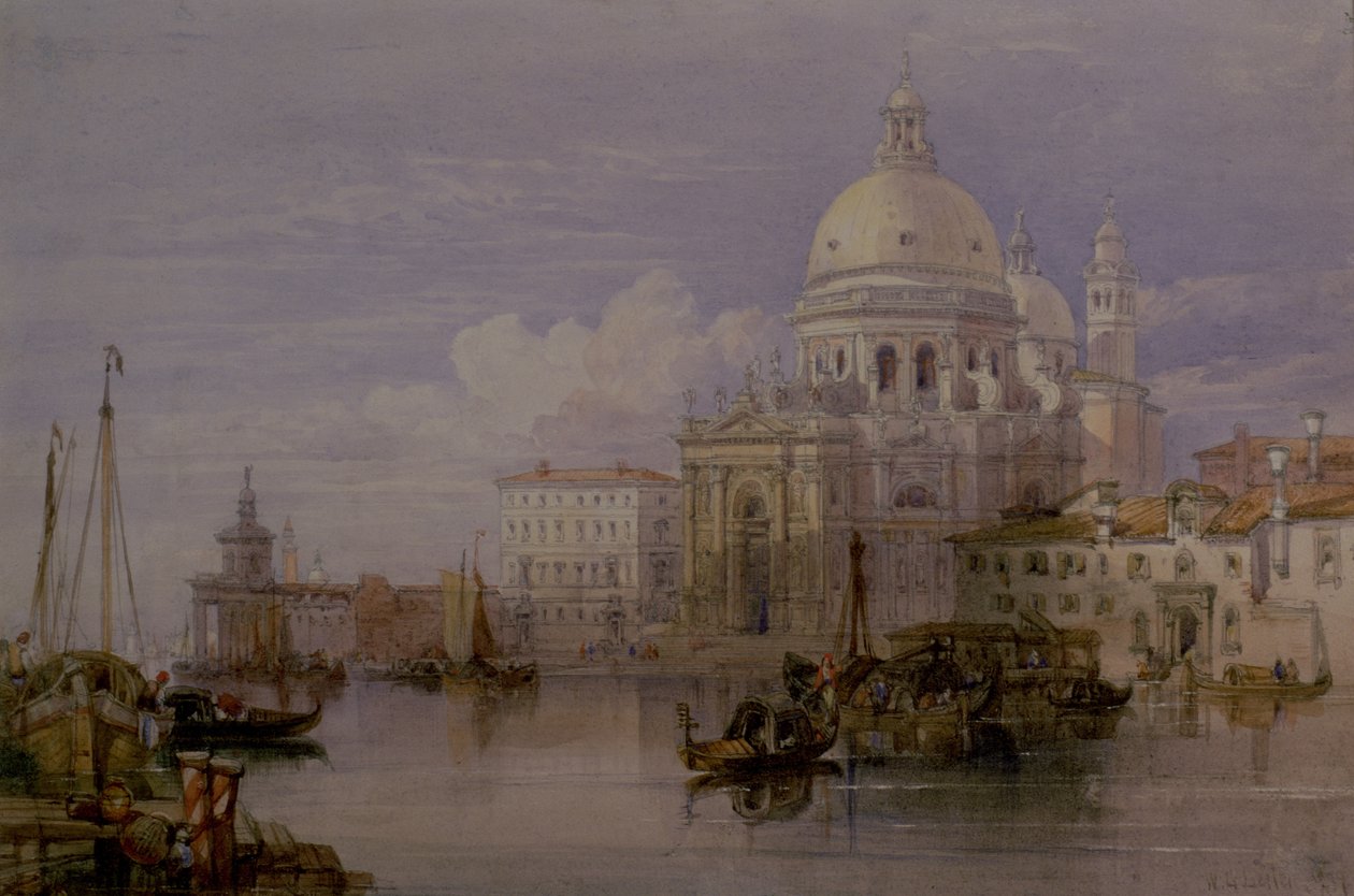 Santa Maria della Salute vom Canal Grande, Venedig, 19. Jahrhundert
