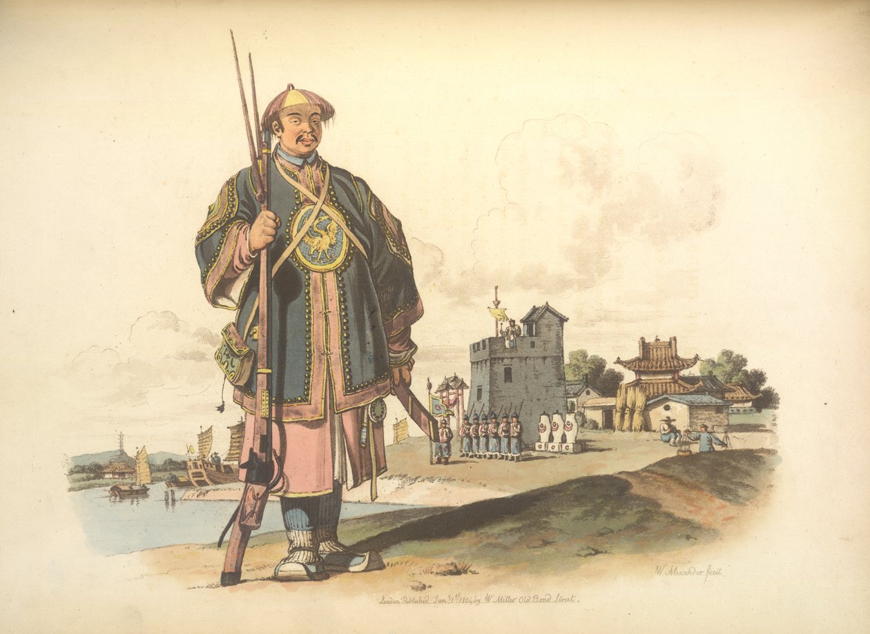 Ein Soldat von Chu-san von William Alexander: Kunstdruck