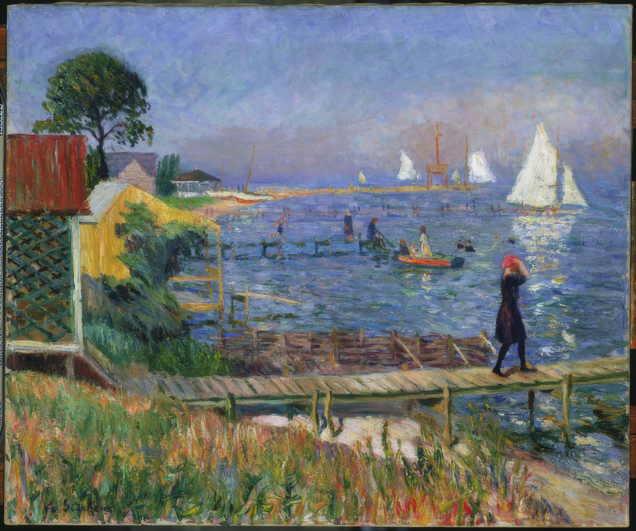 Badende in Bellport von William Glackens: Kunstdruck