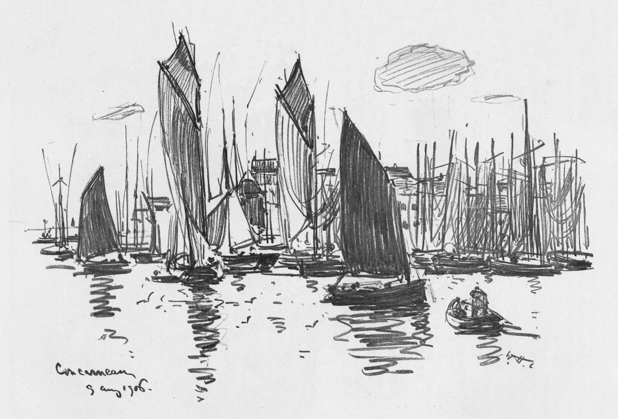 Concarneau, ca. 1906 von William Henry Charlton: Kunstdruck