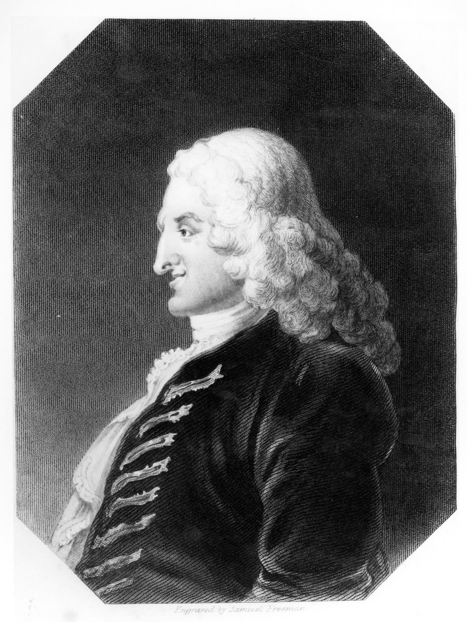 Henry Fielding, graviert von Samuel Freeman