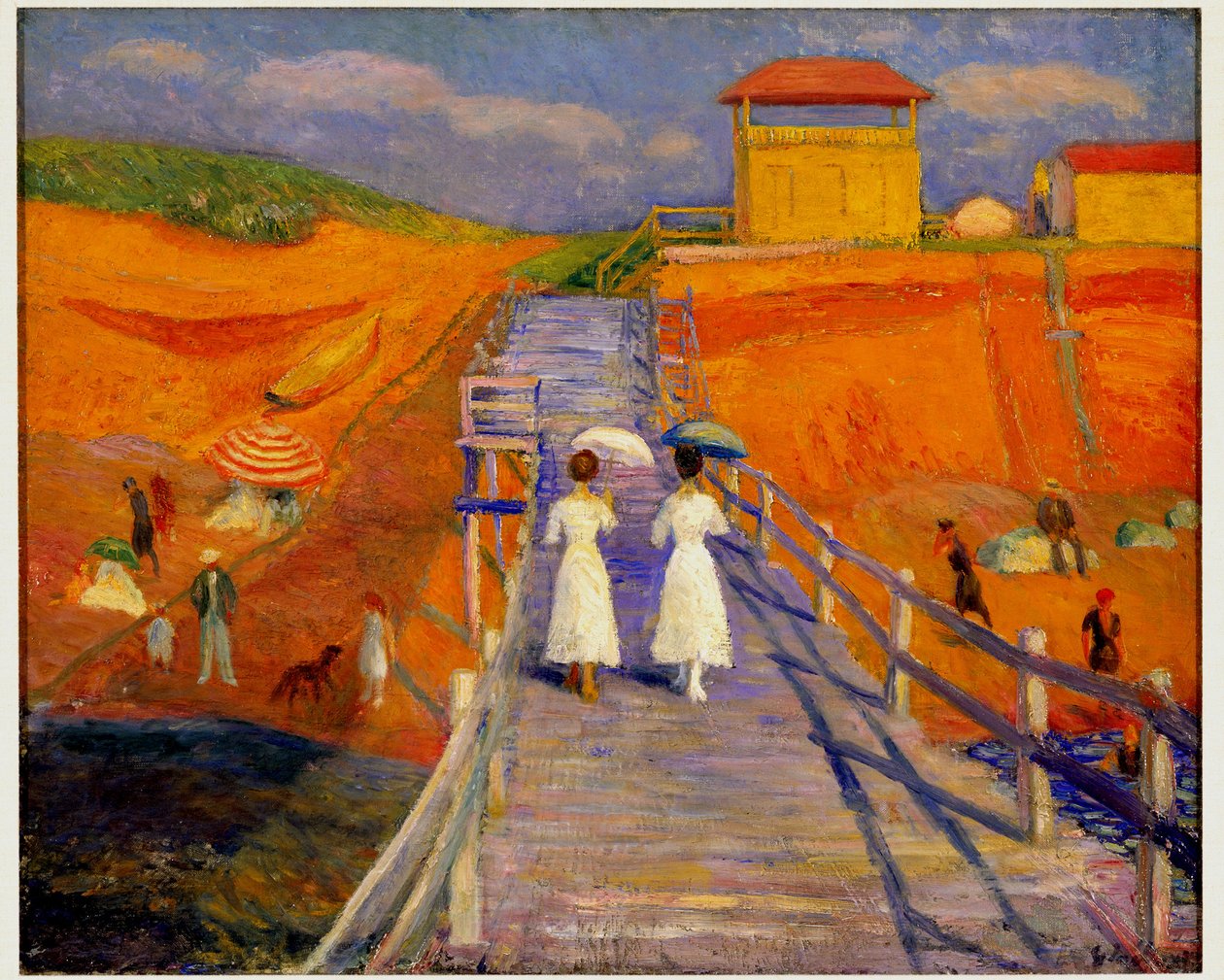 Cape Cod Pier, 1908 von William James Glackens: Kunstdruck