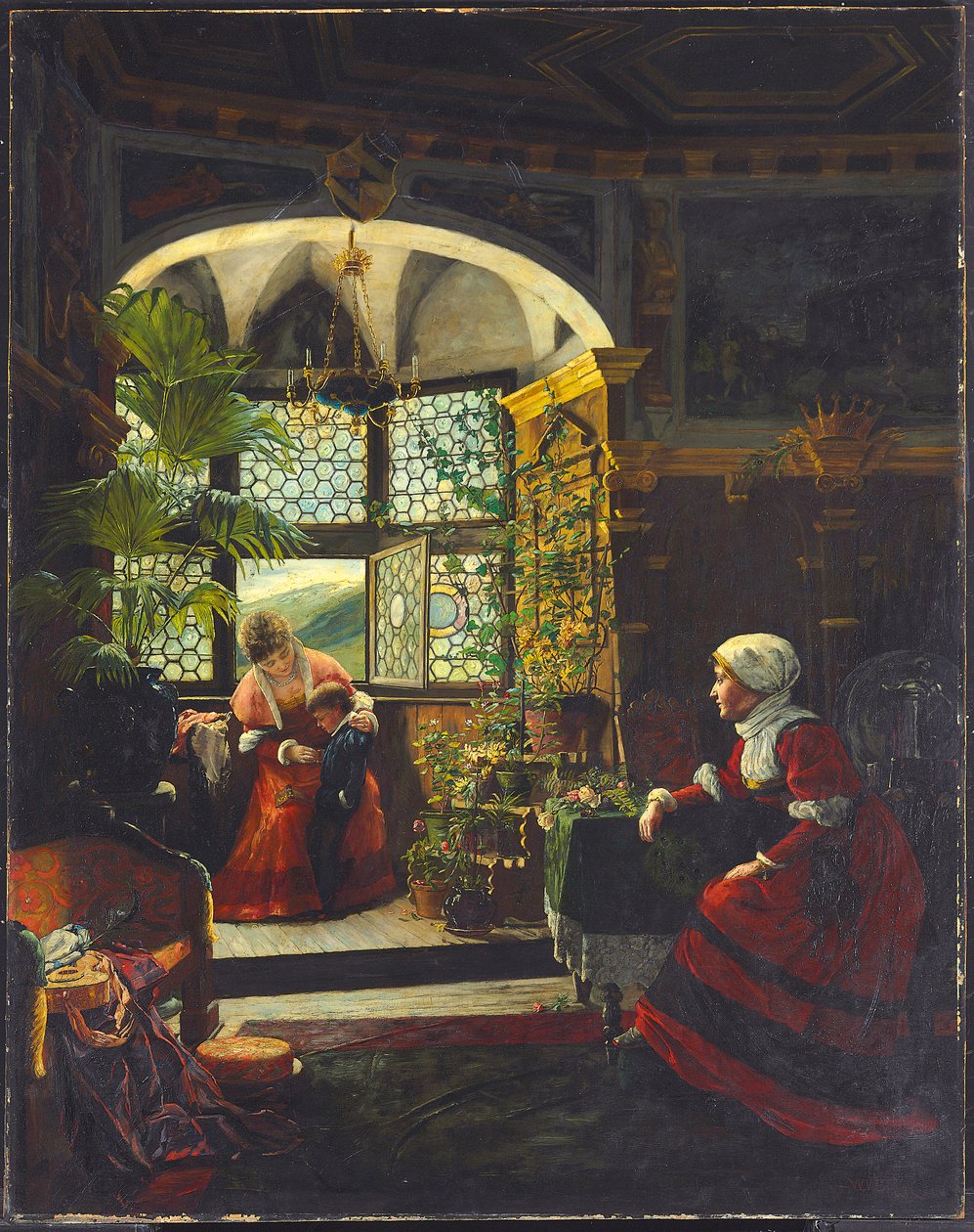 Mutterliebe von William Verplanck Birney: Kunstdruck